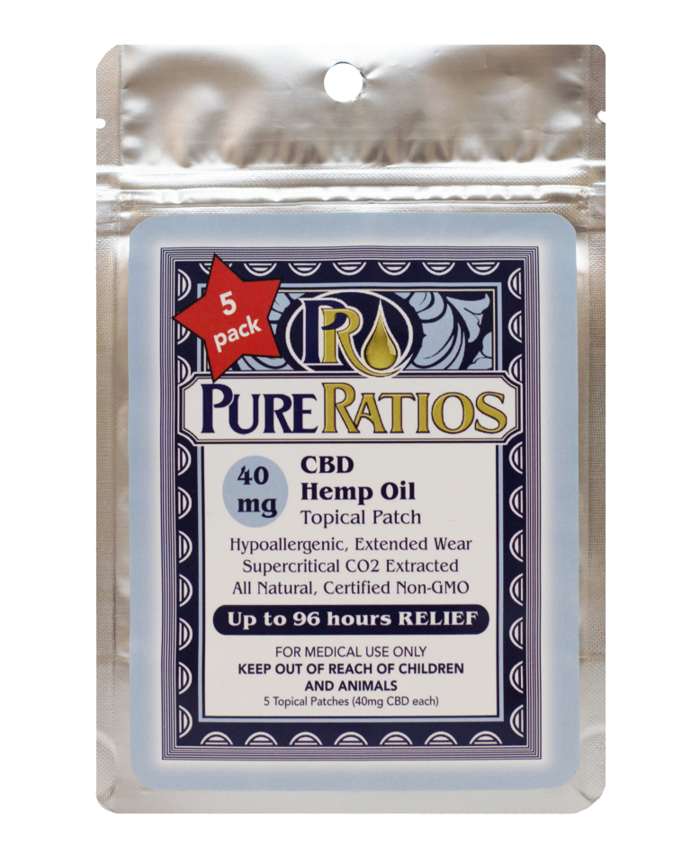 CBD Topical Hemp Patch 5-Pack