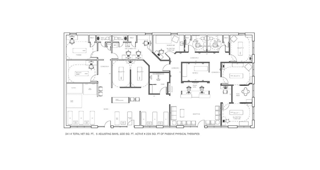 Physical Therapy Office Interior Design For Chiropractic Clinics